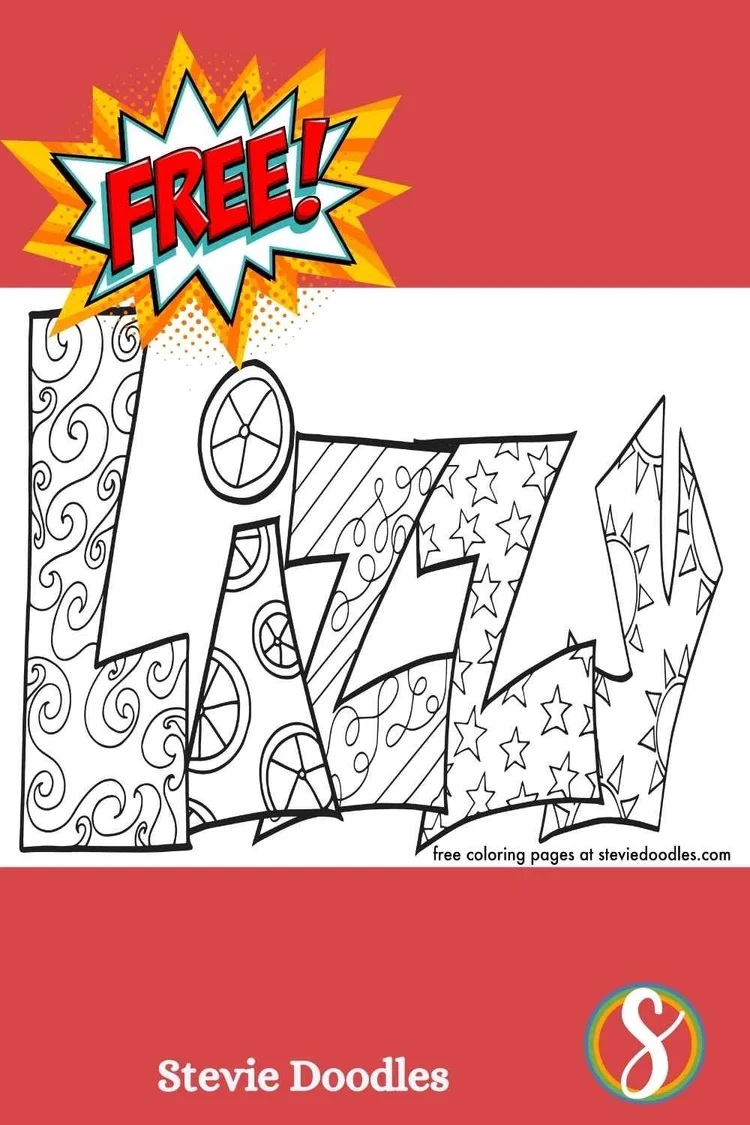 Free Lizzy Coloring Page — Stevie Doodles