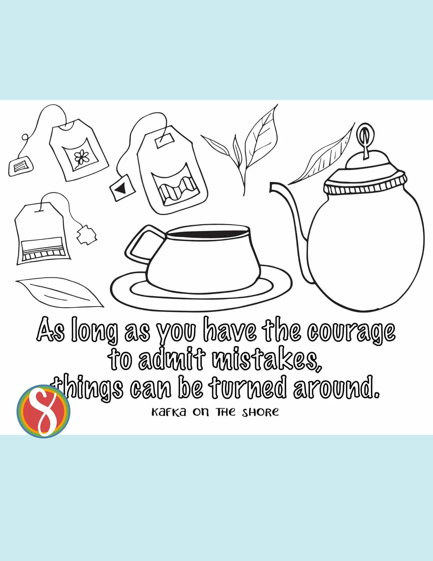 30+ Free Inspirational Quote Coloring Pages — Stevie Doodles