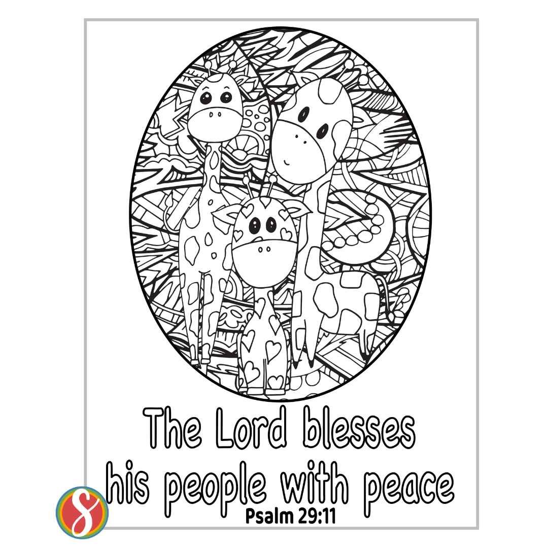 Peace Bible Verse Coloring Pages — Stevie Doodles