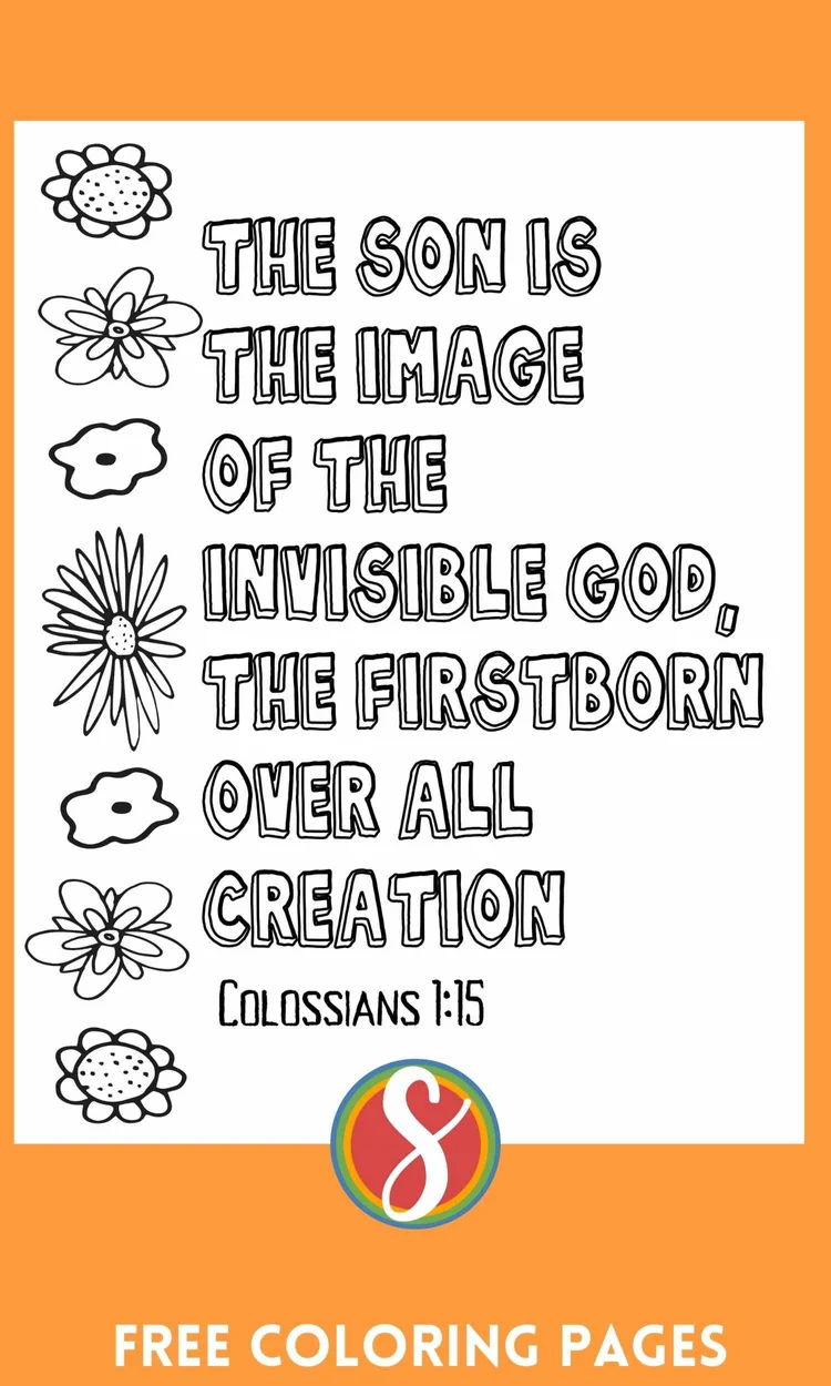 Free Colossians Bible Coloring Pages — Stevie Doodles