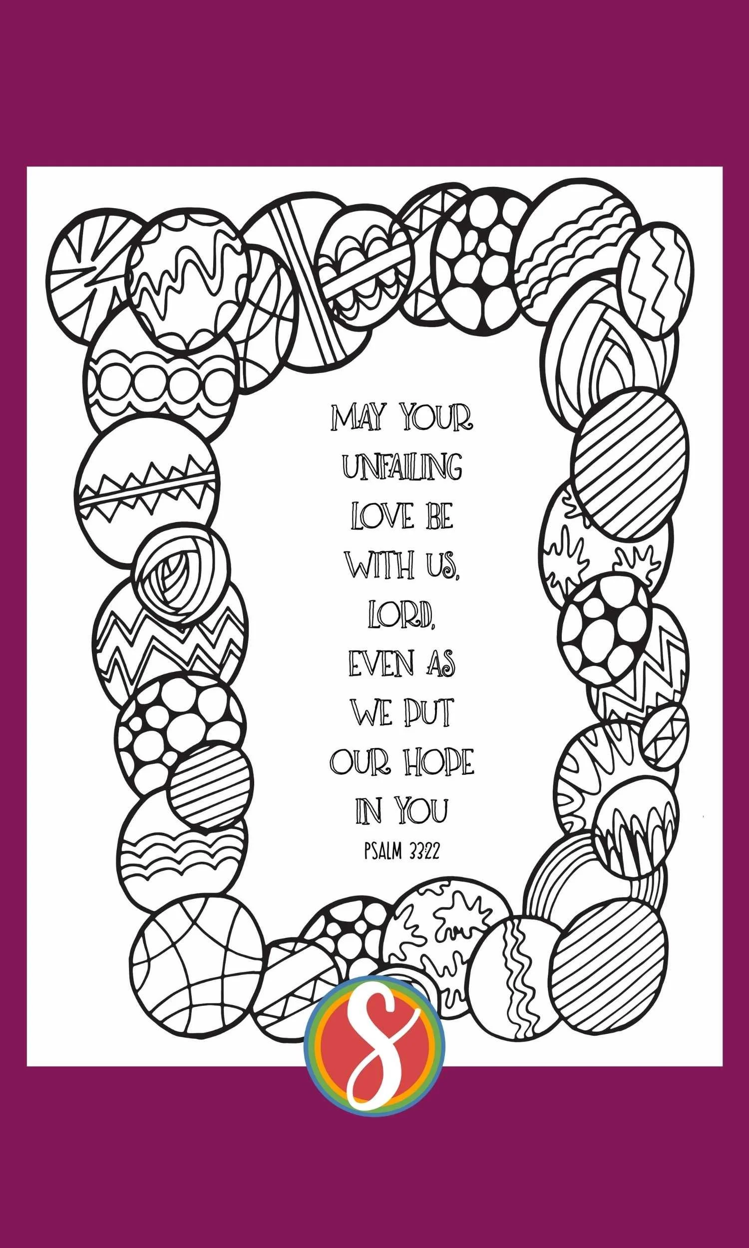 Free Hope Bible Verse Coloring Page — Stevie Doodles