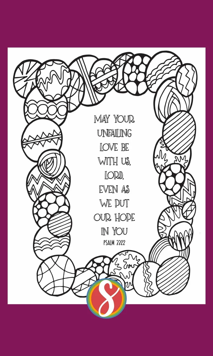 Free Hope Bible Verse Coloring Page — Stevie Doodles