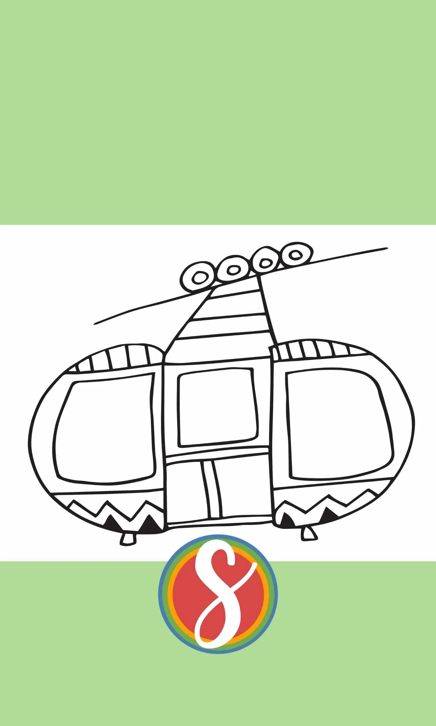 Free Cable Car Coloring Pages — Stevie Doodles