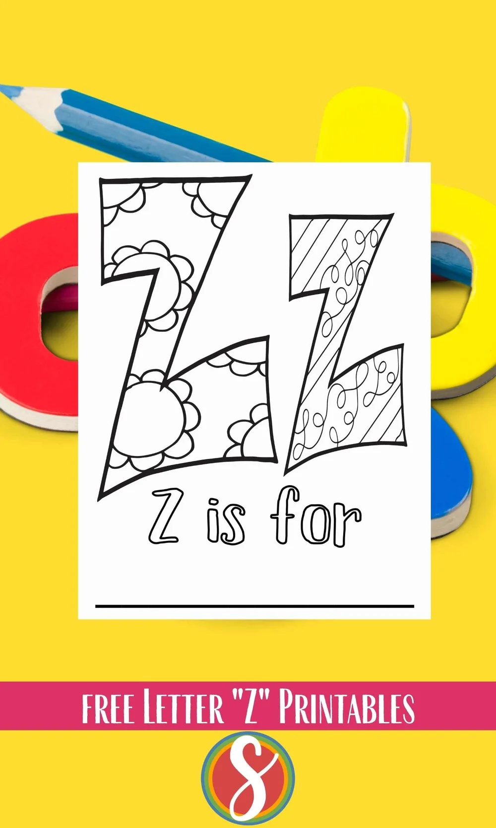 10 Fre "Z" Coloring Pages — Stevie Doodles
