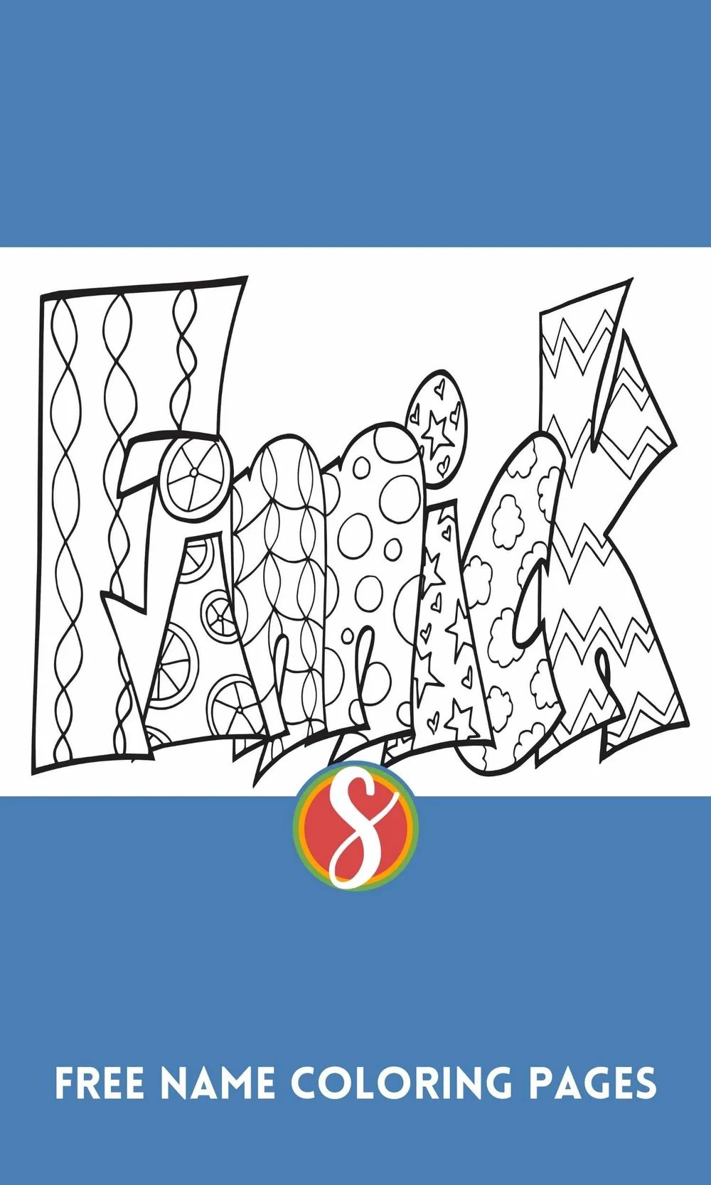 FINNICK - free name coloring page from Stevie Doodles — Stevie Doodles