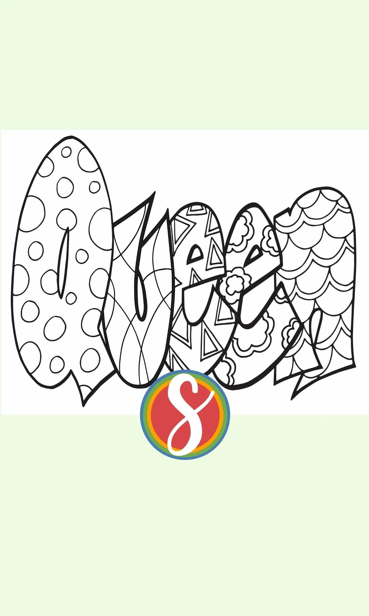 Free Queen Name Coloring Page Printable — Stevie Doodles