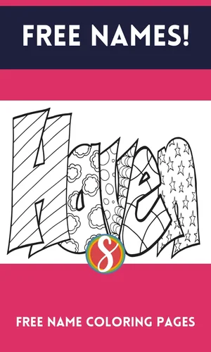 Free HAVEN Name Coloring Page Printable — Stevie Doodles