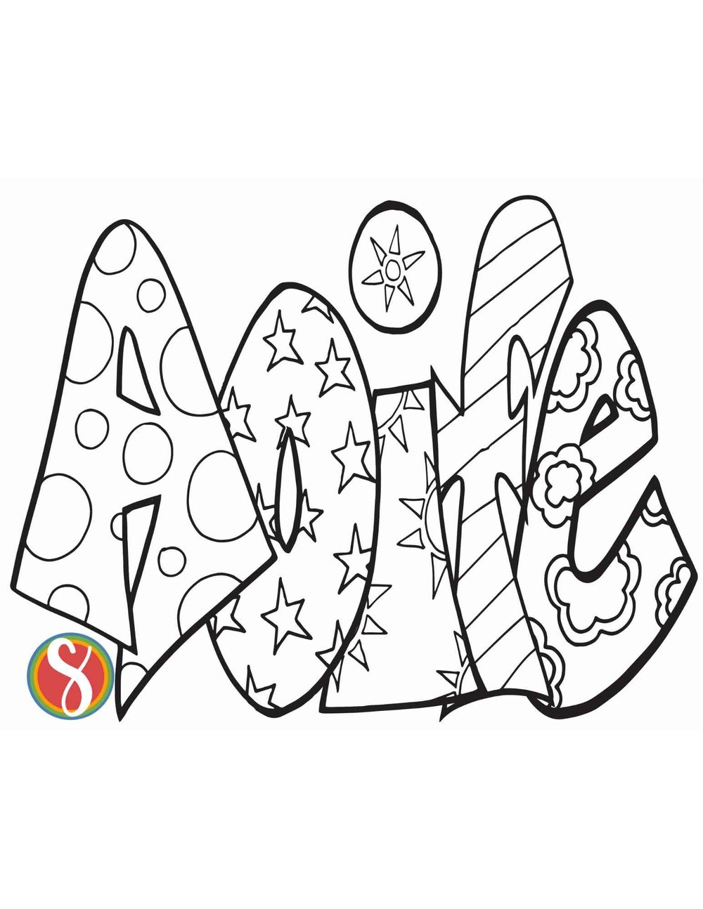 Free Aoife Coloring Page — Stevie Doodles