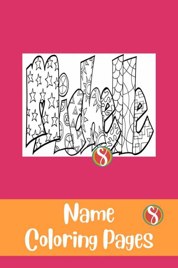 Free Michelle Name Coloring Page — Stevie Doodles
