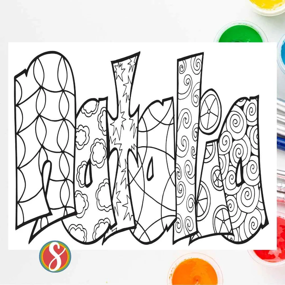 Free "Natalia" Coloring Pages — Stevie Doodles