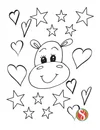 Free Hippo Coloring Pages — Stevie Doodles