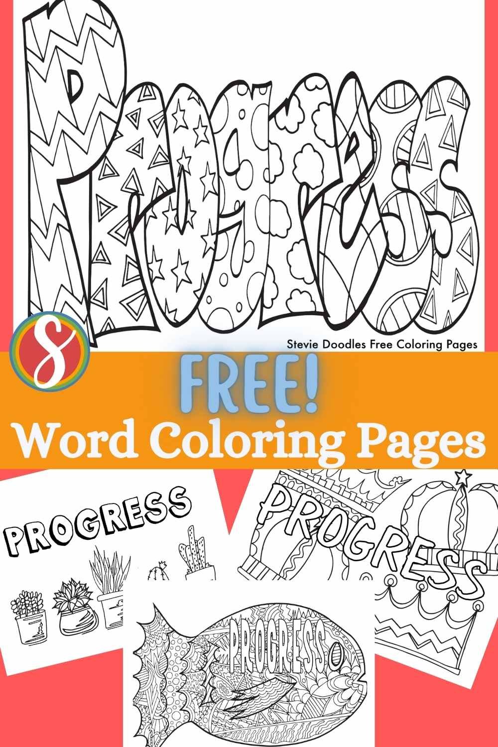 Free Progress Coloring Pages — Stevie Doodles