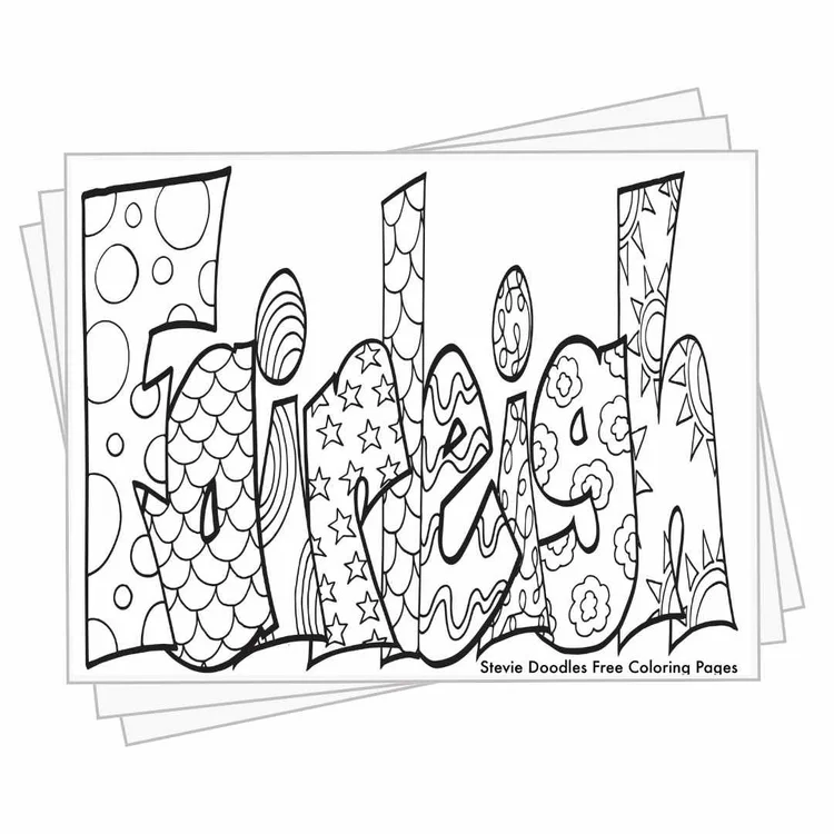 Free FAIRLEIGH Coloring Page — Stevie Doodles