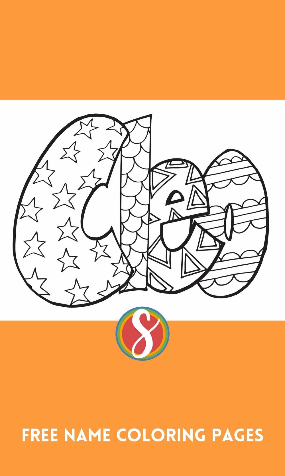 Free CLEO Name Coloring Page Printable — Stevie Doodles