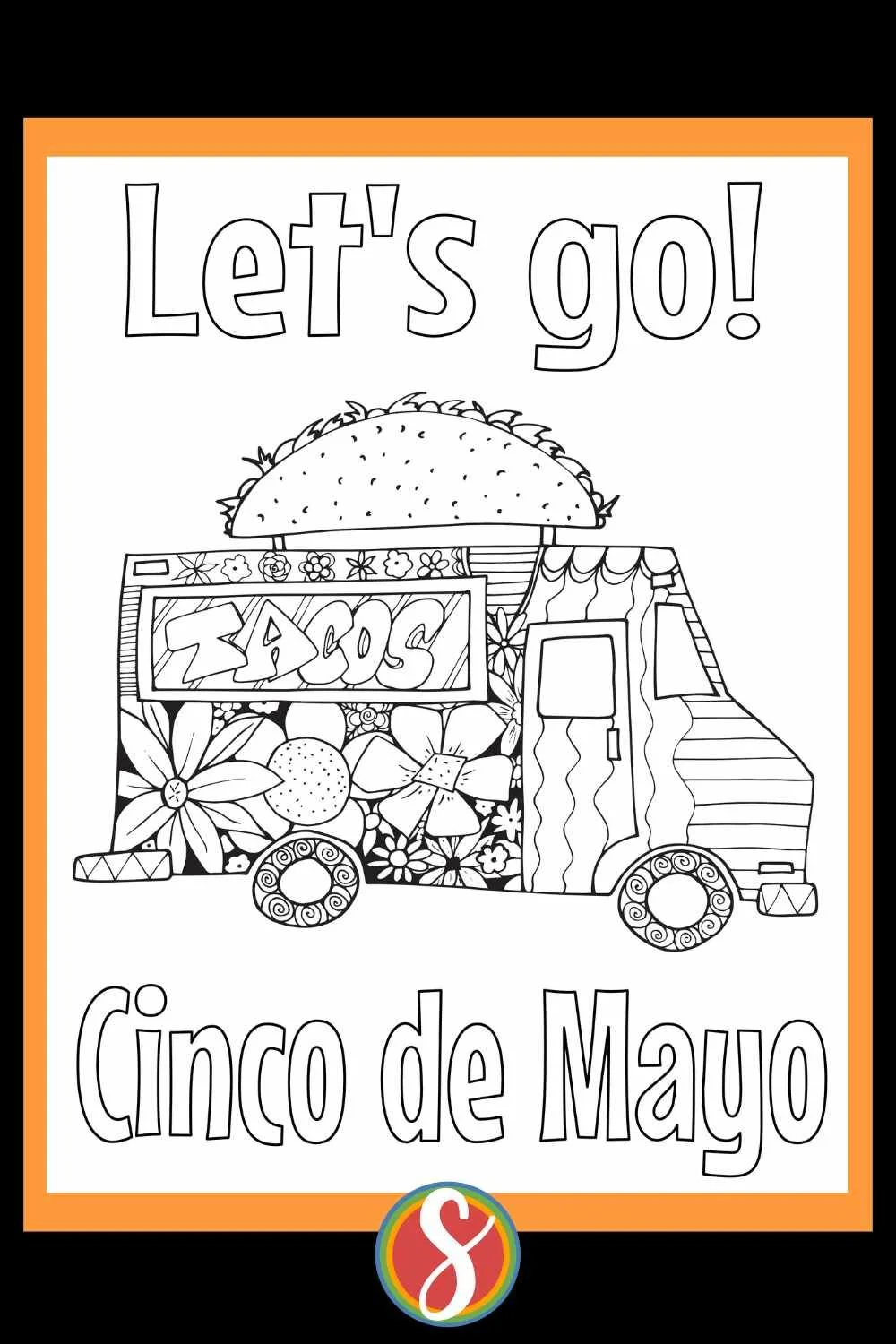 Free Cinco De Mayo Coloring Page — Stevie Doodles