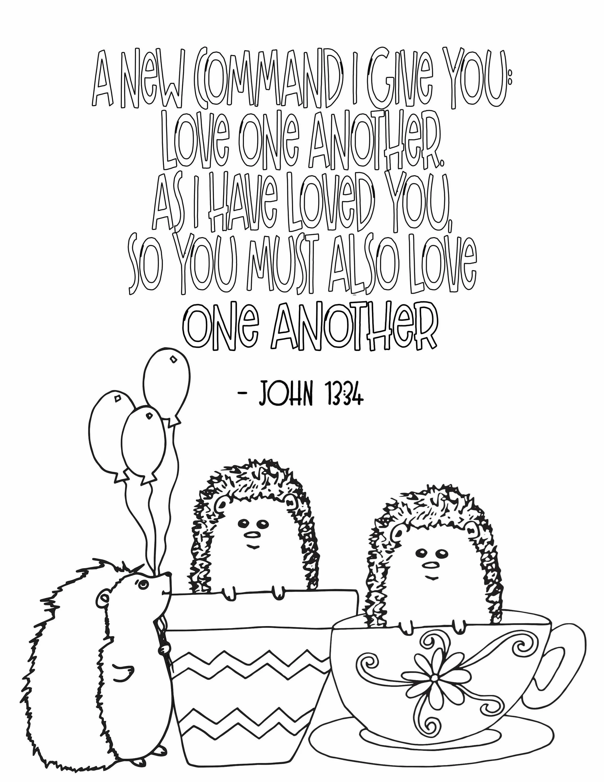 17 Coloring Pages With Bible Verses About Love - Free Printable ...