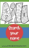 AILA Free Name Coloring Page — Stevie Doodles