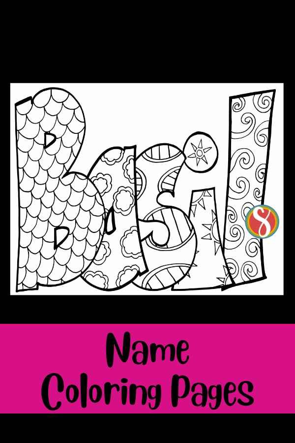 Free Basil Coloring Page — Stevie Doodles