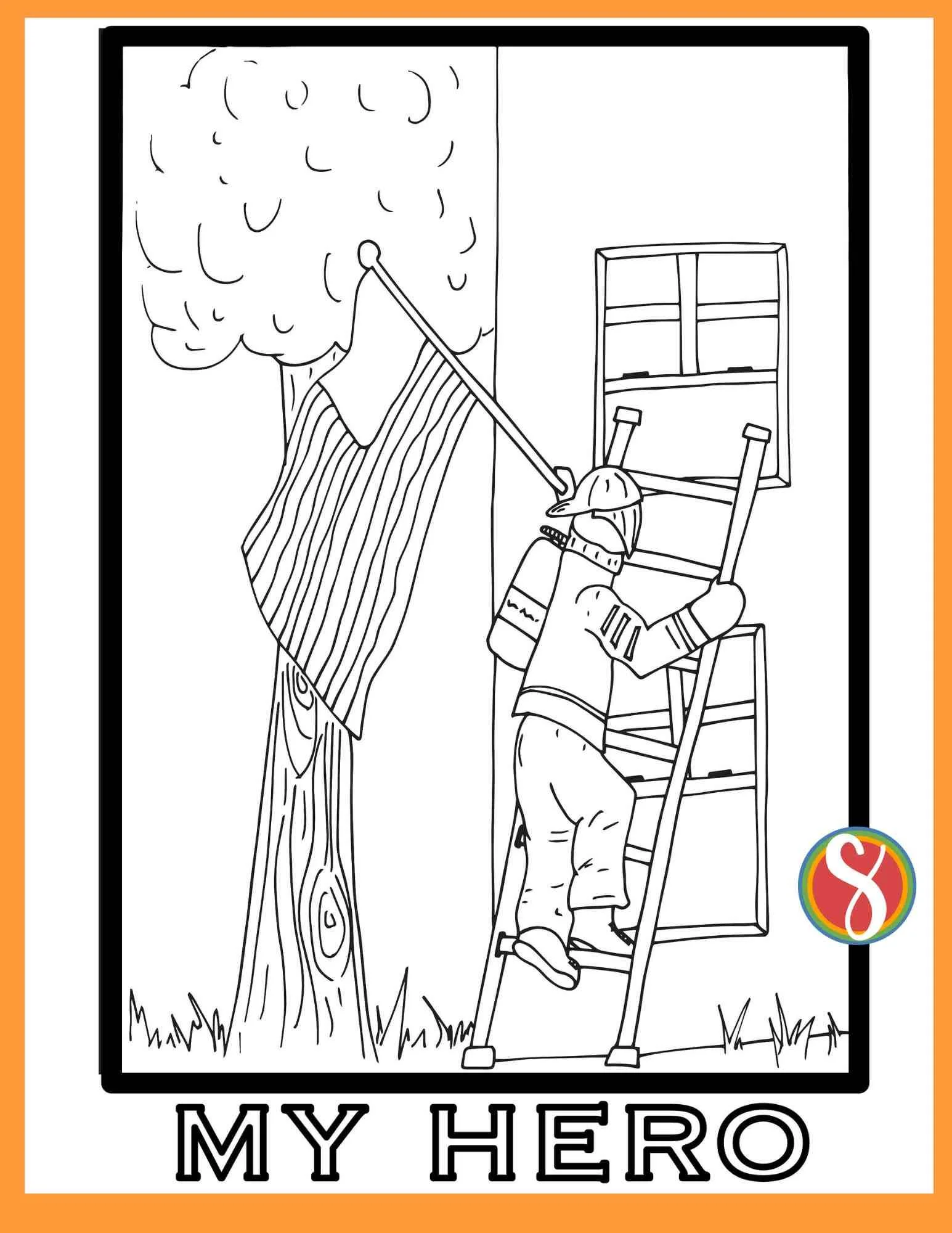 Free Fireman & Firetruck Coloring Pages — Stevie Doodles