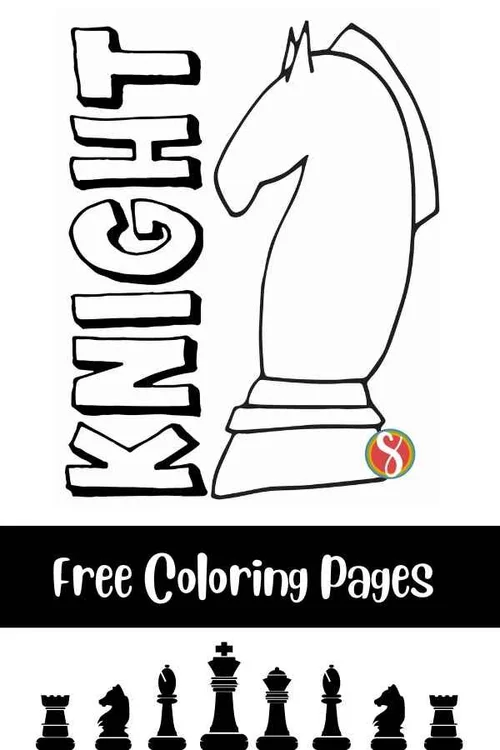 Free Chess Coloring Pages — Stevie Doodles