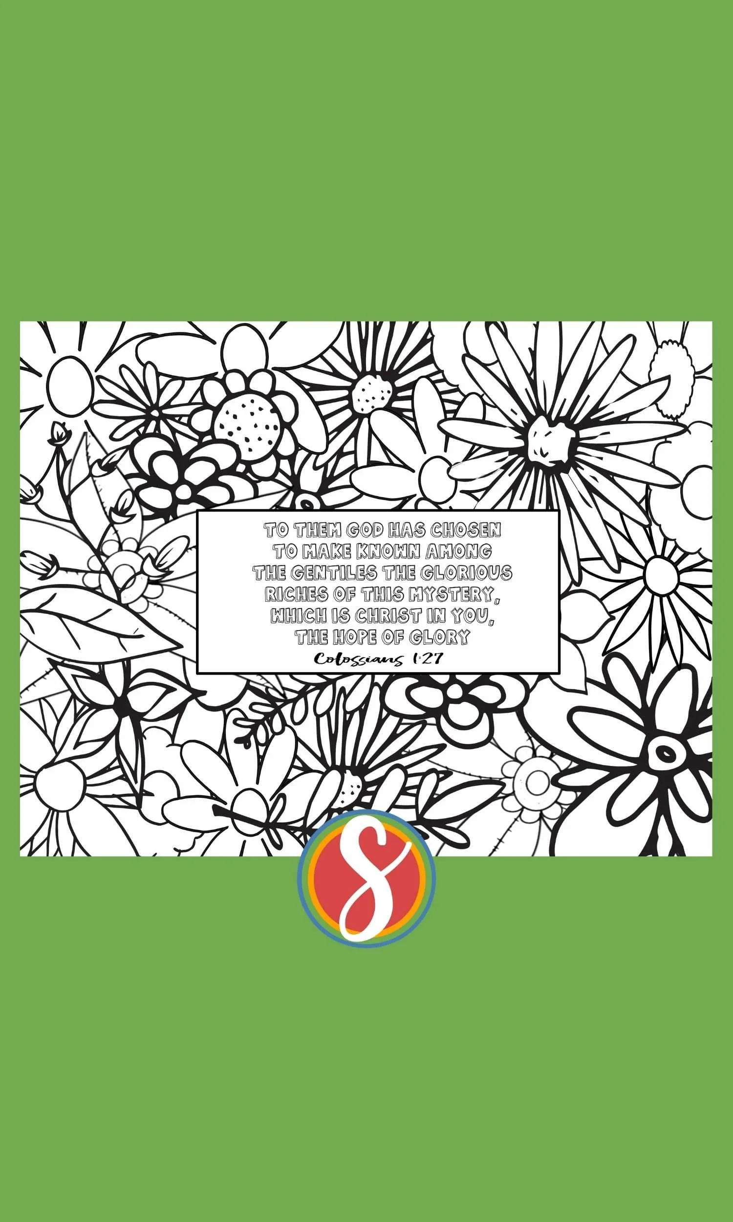 Free Hope Bible Verse Coloring Page — Stevie Doodles
