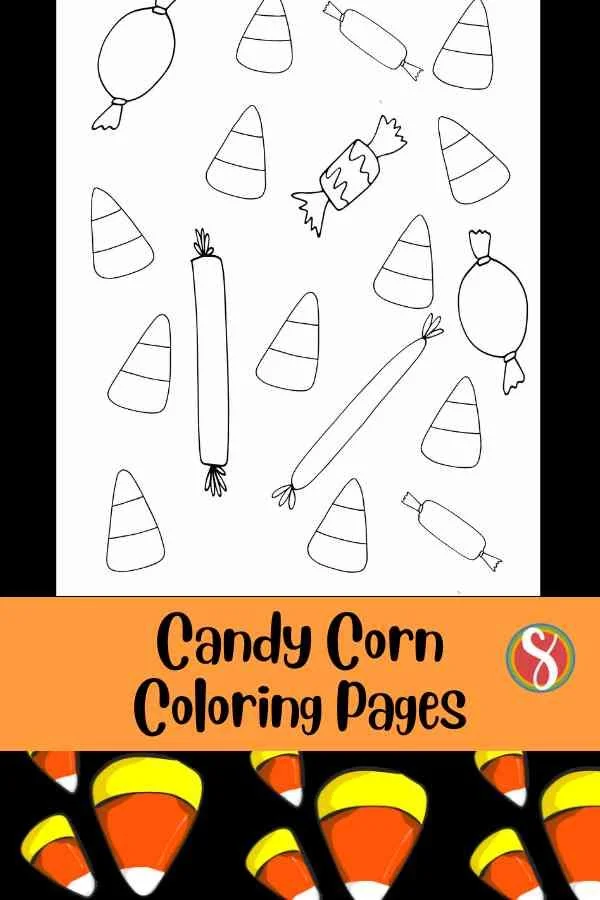 Free Candy Corn Coloring Pages — Stevie Doodles