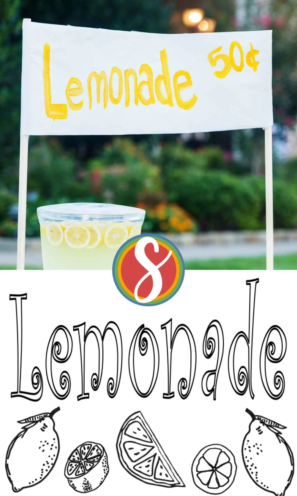 10 Free Lemonade & Lemons Coloring Pages — Stevie Doodles