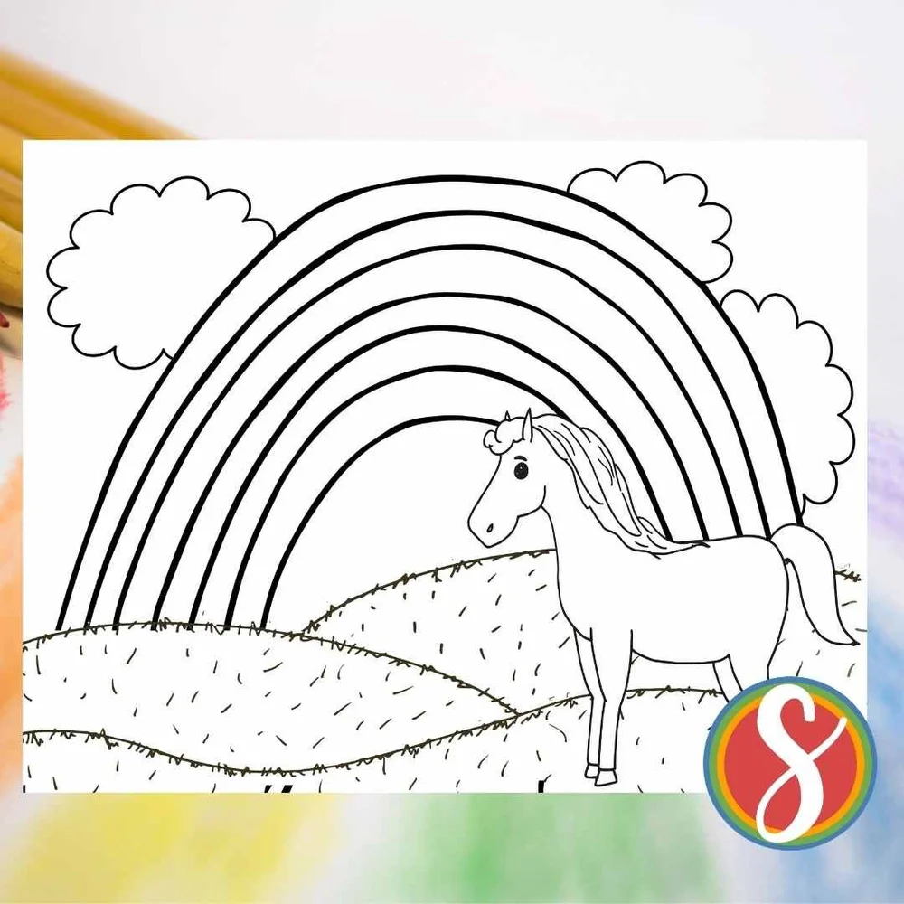 Free Horse Coloring Pages — Stevie Doodles
