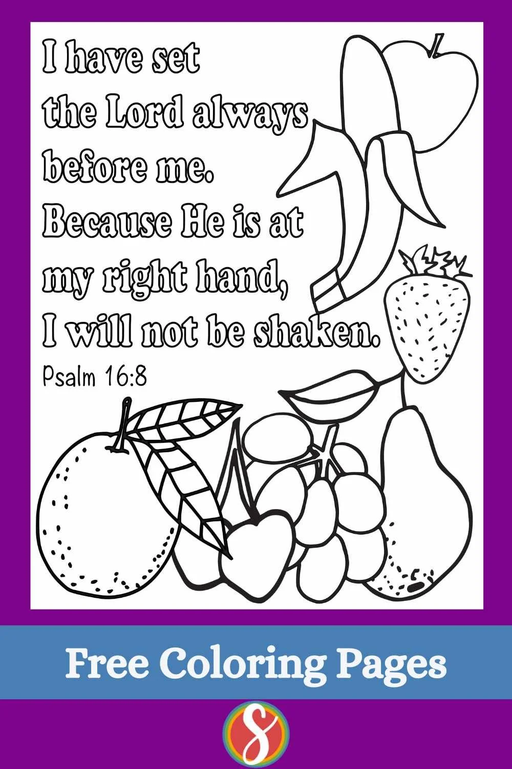 Psalms 11 - 20 - Free Coloring — Stevie Doodles