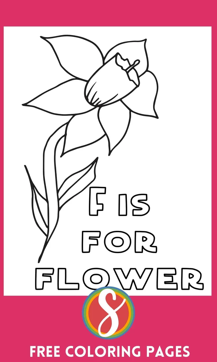 Free Flower Coloring Pages — Stevie Doodles