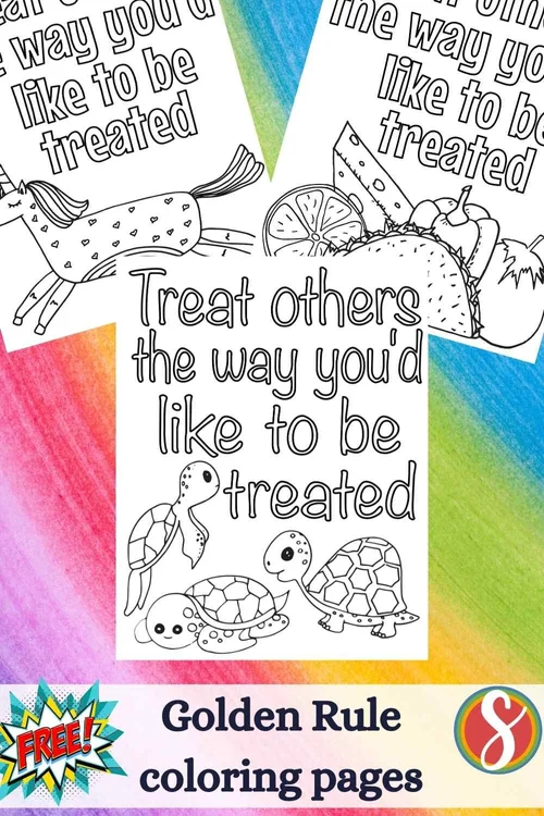 Free Golden Rule Coloring Pages — Stevie Doodles