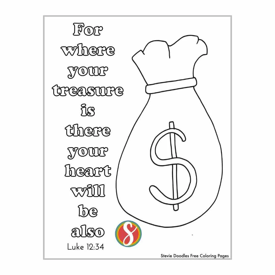 Free Luke Scripture Coloring Pages — Stevie Doodles