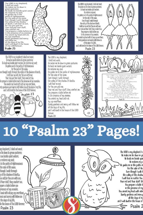 Psalms 21 -30 - Free Coloring — Stevie Doodles