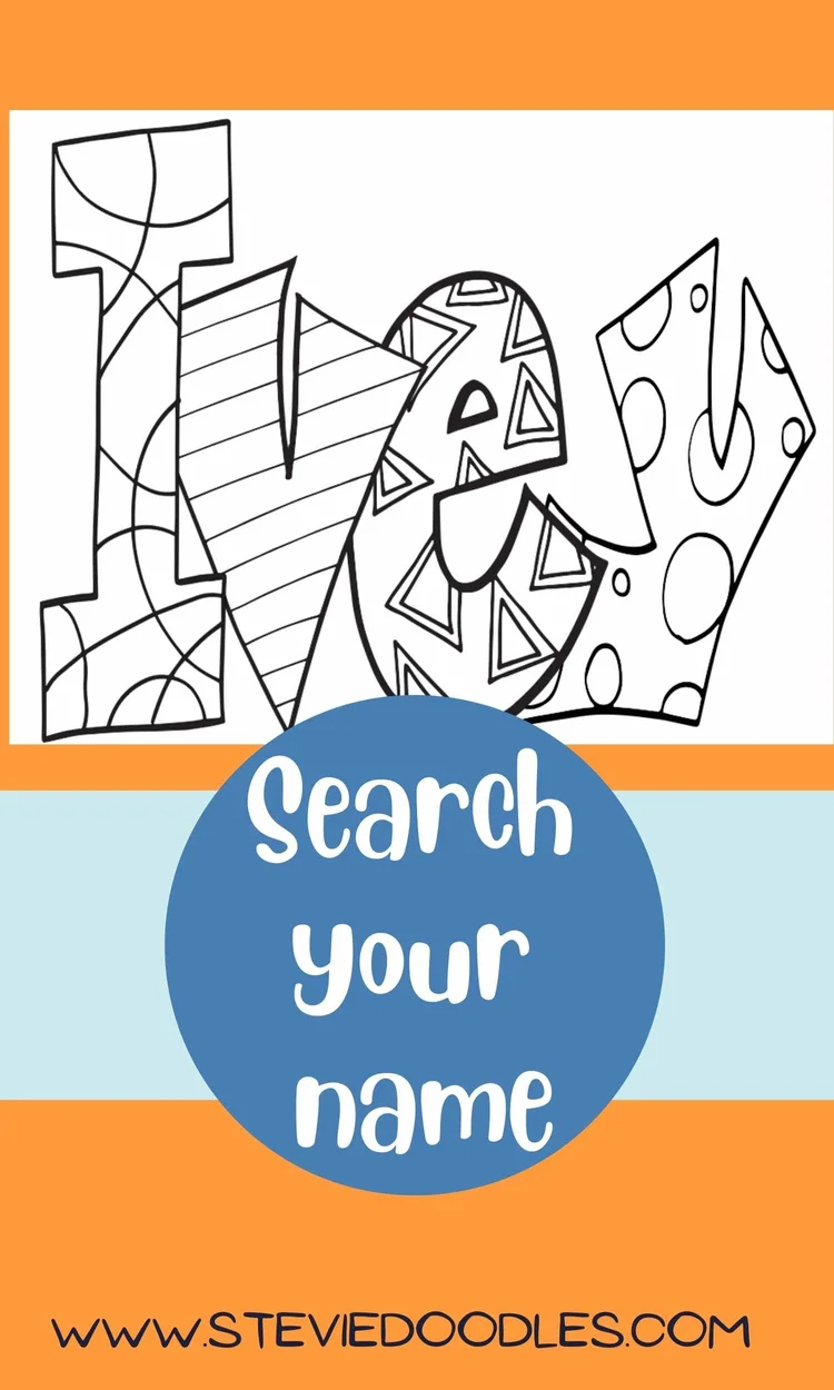 IVEY Free Name Coloring Page — Stevie Doodles