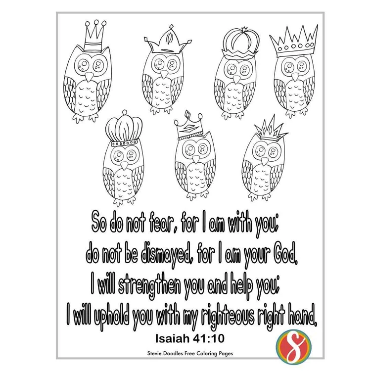 Free Isaiah Verses Coloring Pages — Stevie Doodles