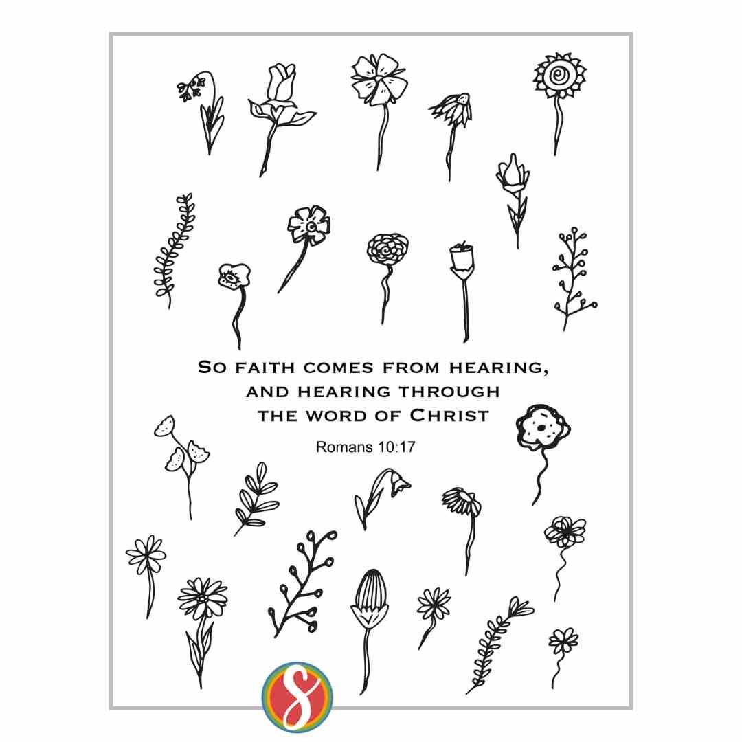 Free Faith Verses Coloring Pages — Stevie Doodles