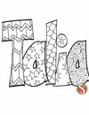 Free TALIA Name Coloring Page — Stevie Doodles