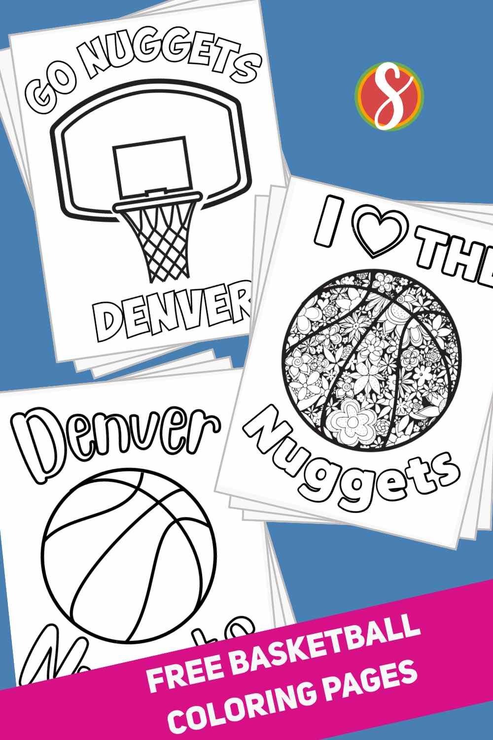 Free Denver Nuggets Coloring Pages — Stevie Doodles