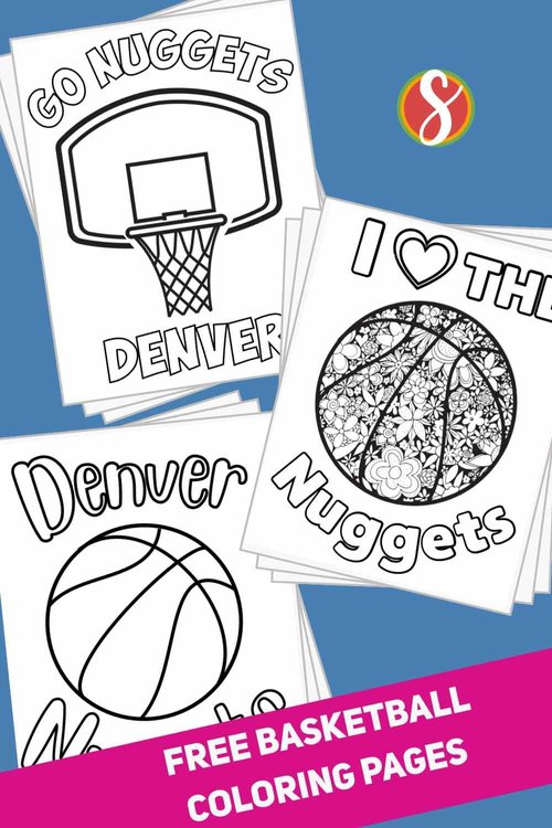 Free Denver Nuggets Coloring Pages — Stevie Doodles
