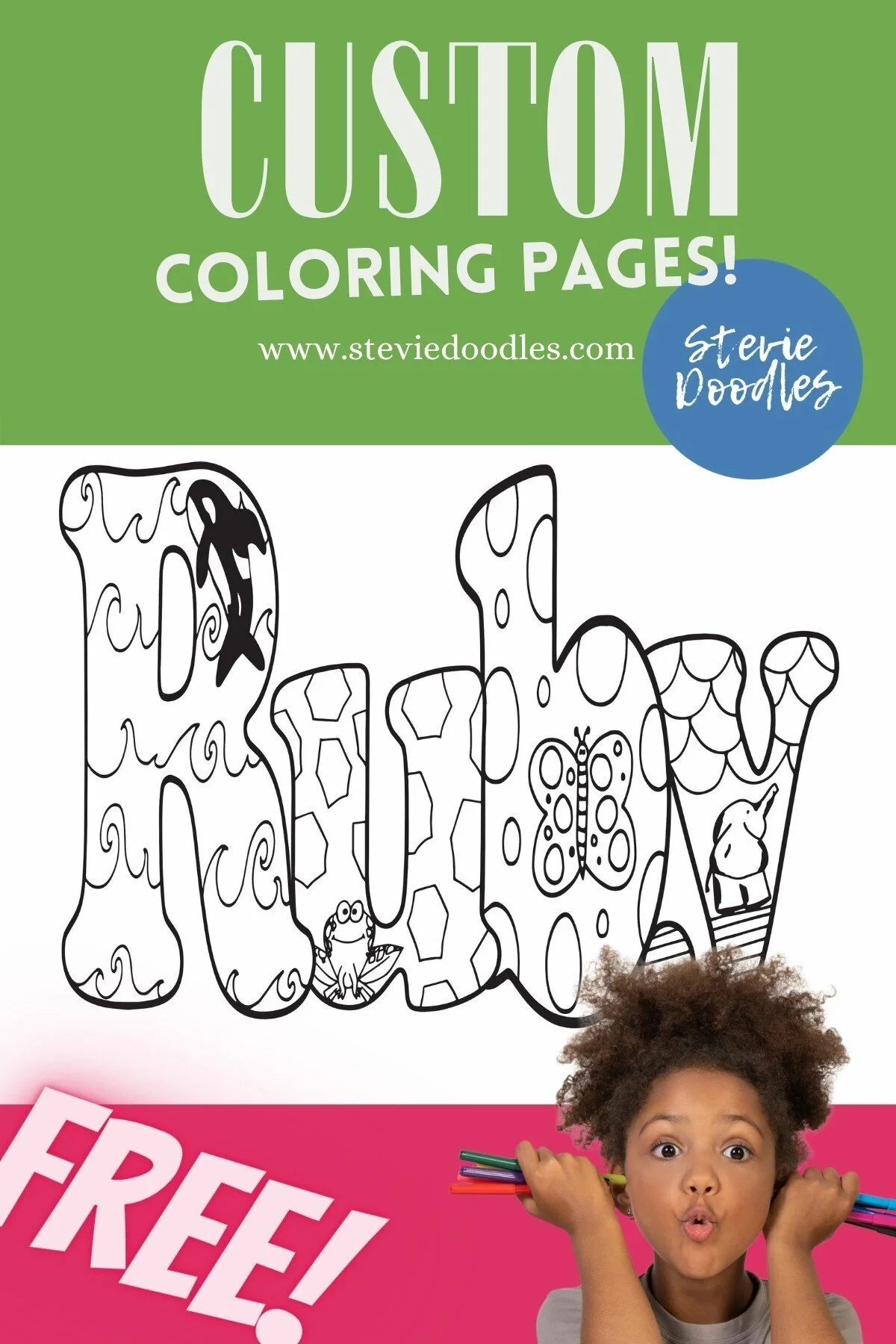RUBY! 5 Free Printable Coloring Pages — Stevie Doodles
