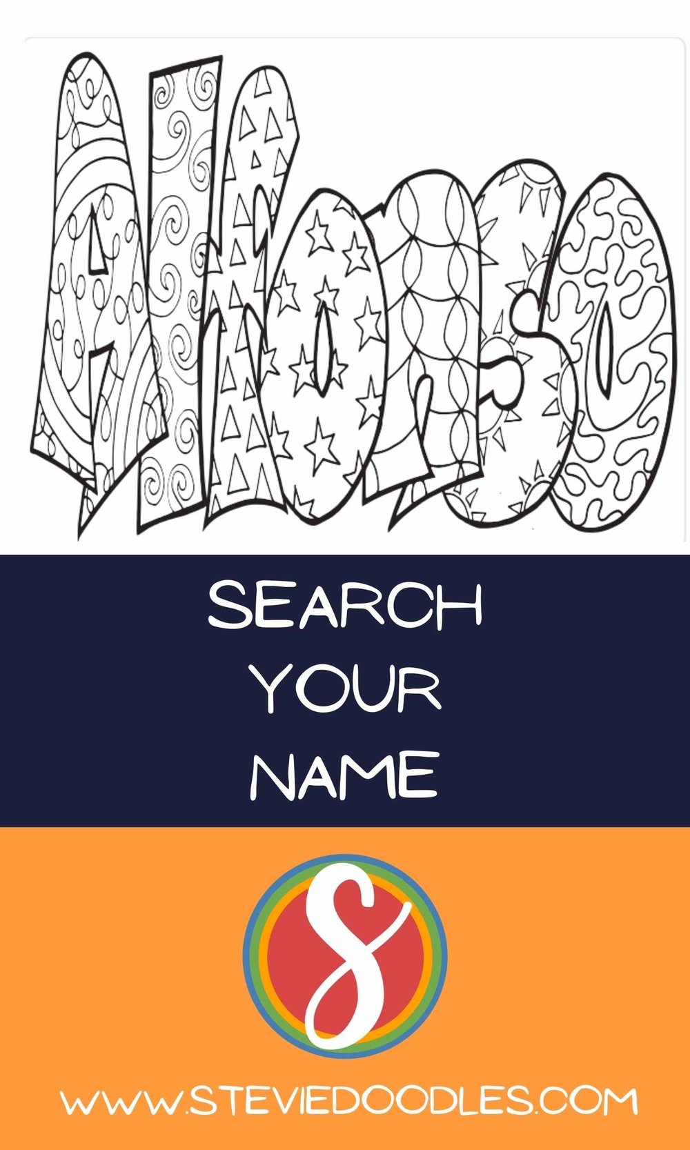 ALFONSO Free Name Coloring Page — Stevie Doodles