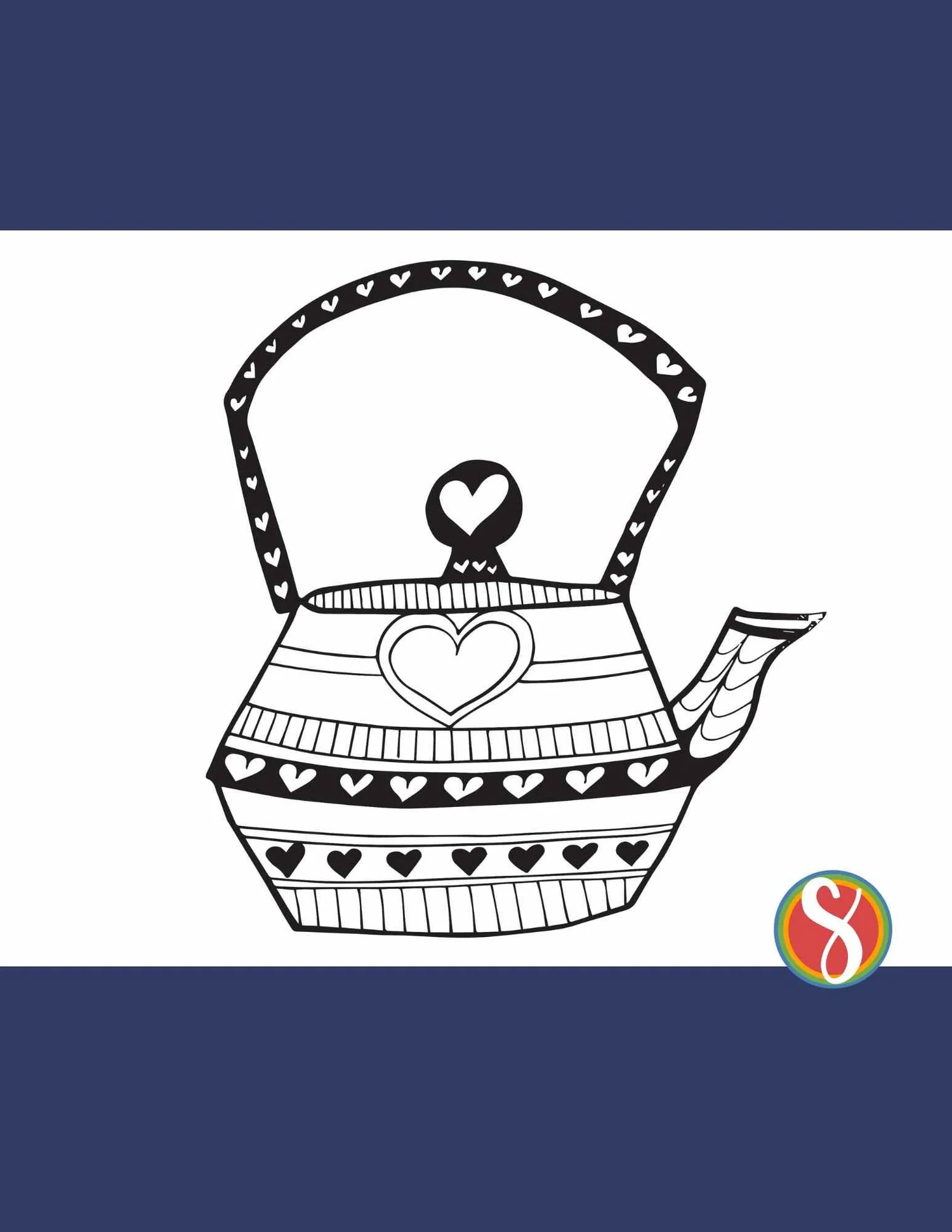 Free Tea Coloring Pages — Stevie Doodles