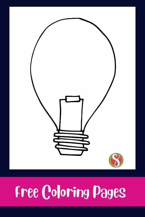 Free Lightbulb Coloring Pages — Stevie Doodles