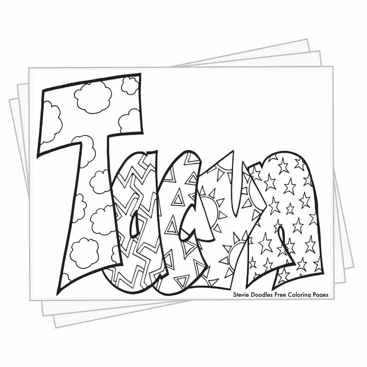 Free Tacyn Coloring Page — Stevie Doodles