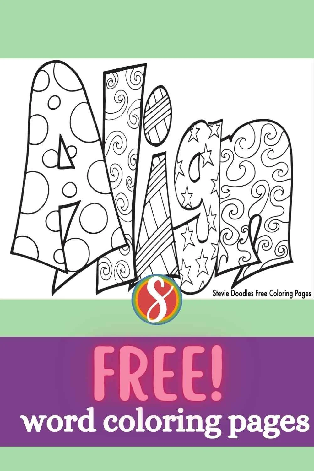 Free Align Coloring Page — Stevie Doodles