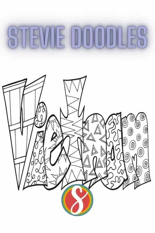 Free Vietnam Coloring Page — Stevie Doodles