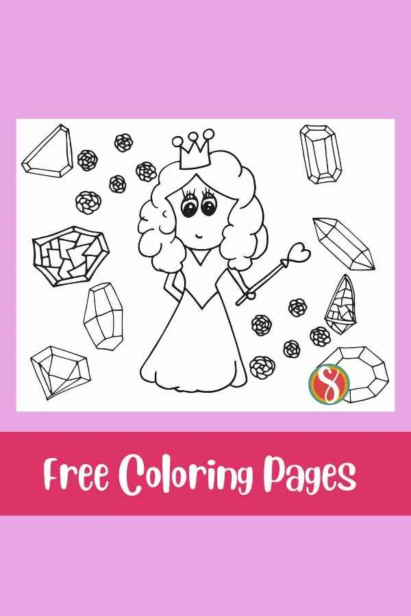 Free Princess Coloring Pages — Stevie Doodles