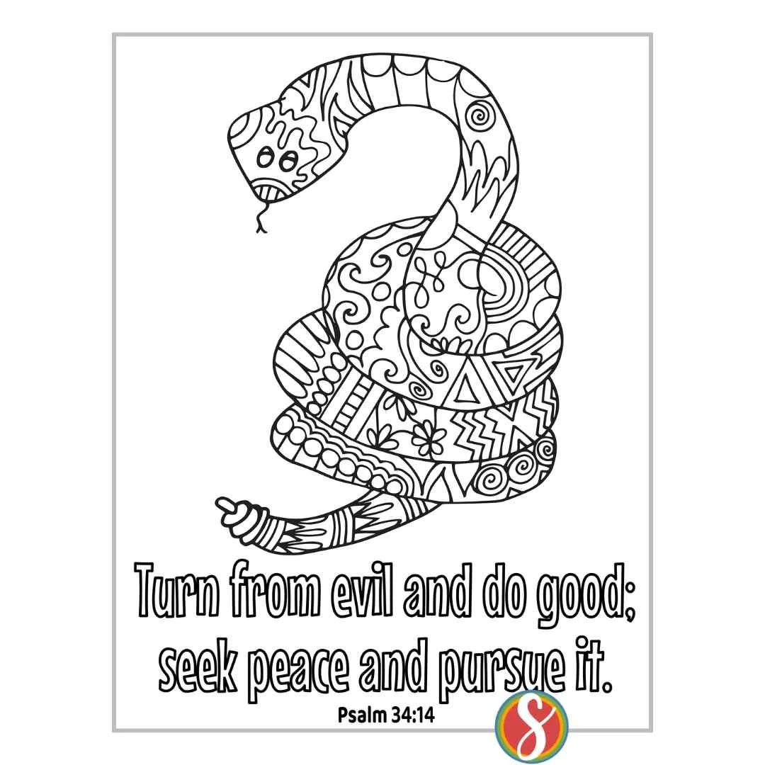 Peace Bible Verse Coloring Pages — Stevie Doodles