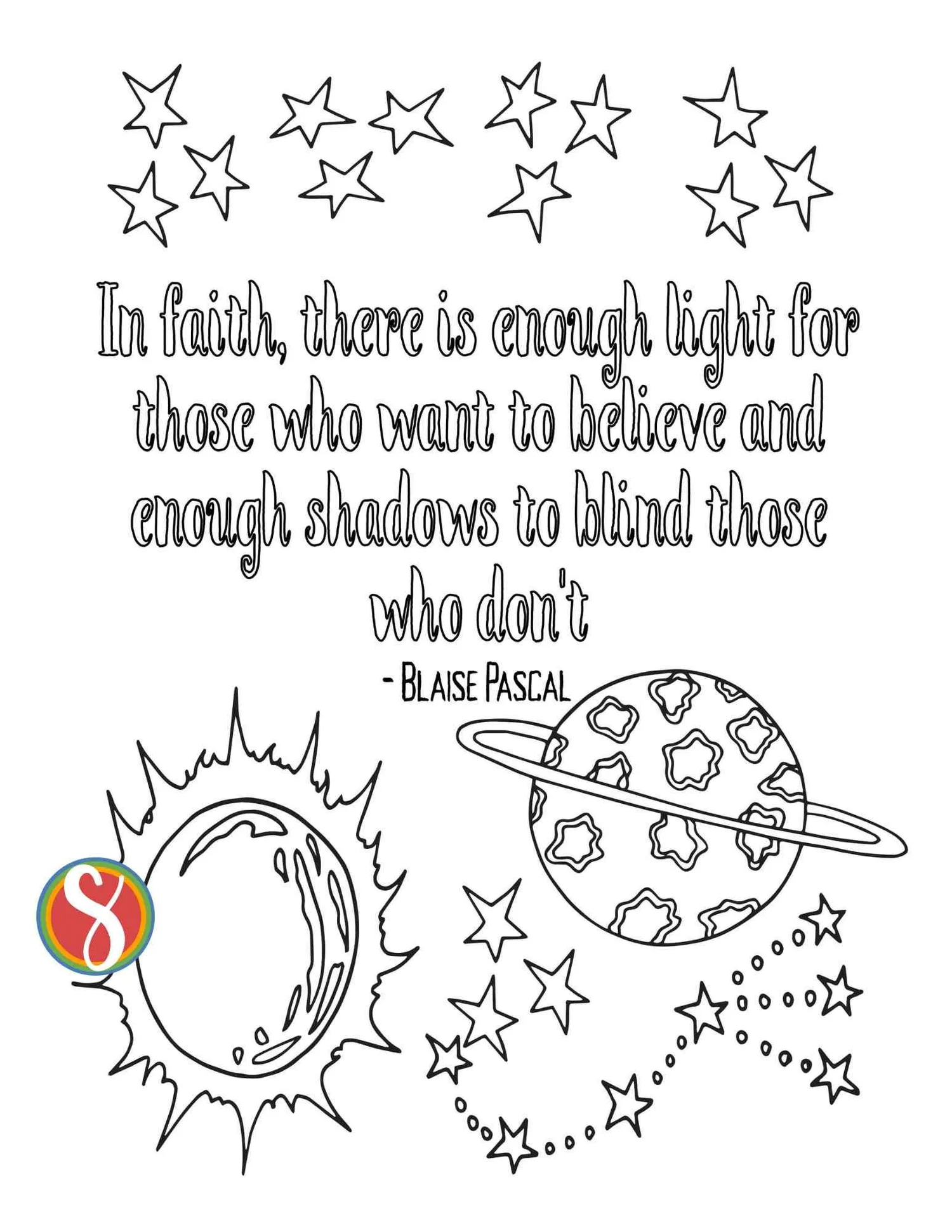 Free Faith Coloring Pages — Stevie Doodles