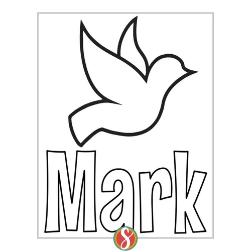 Free Mark Scripture Coloring Pages — Stevie Doodles